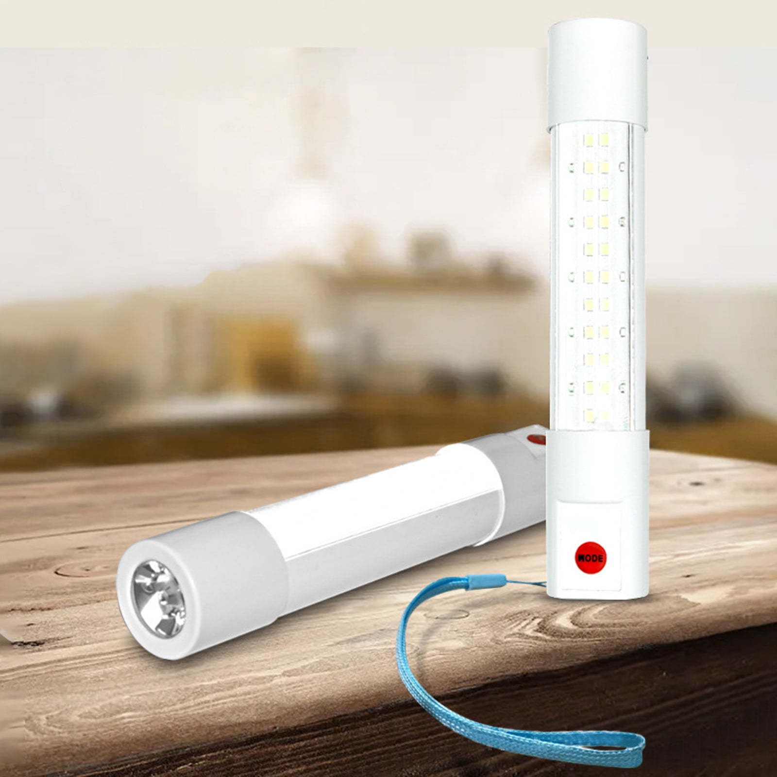 Qaailabf Solar LED Emergency Light Tube Rechargeable Portable Lamp 17cm ...