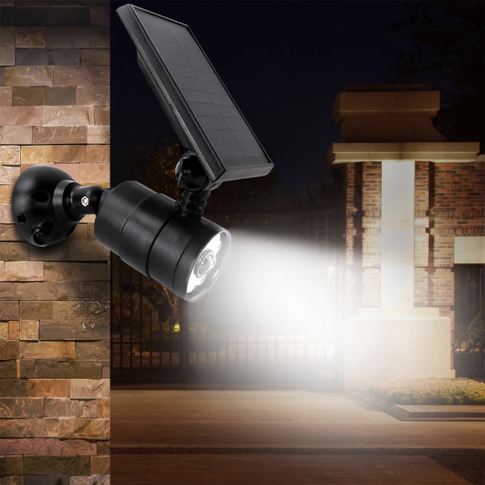 Qaailabf Solar Powered Dummy Security Camera Light with Motion Sensor ...