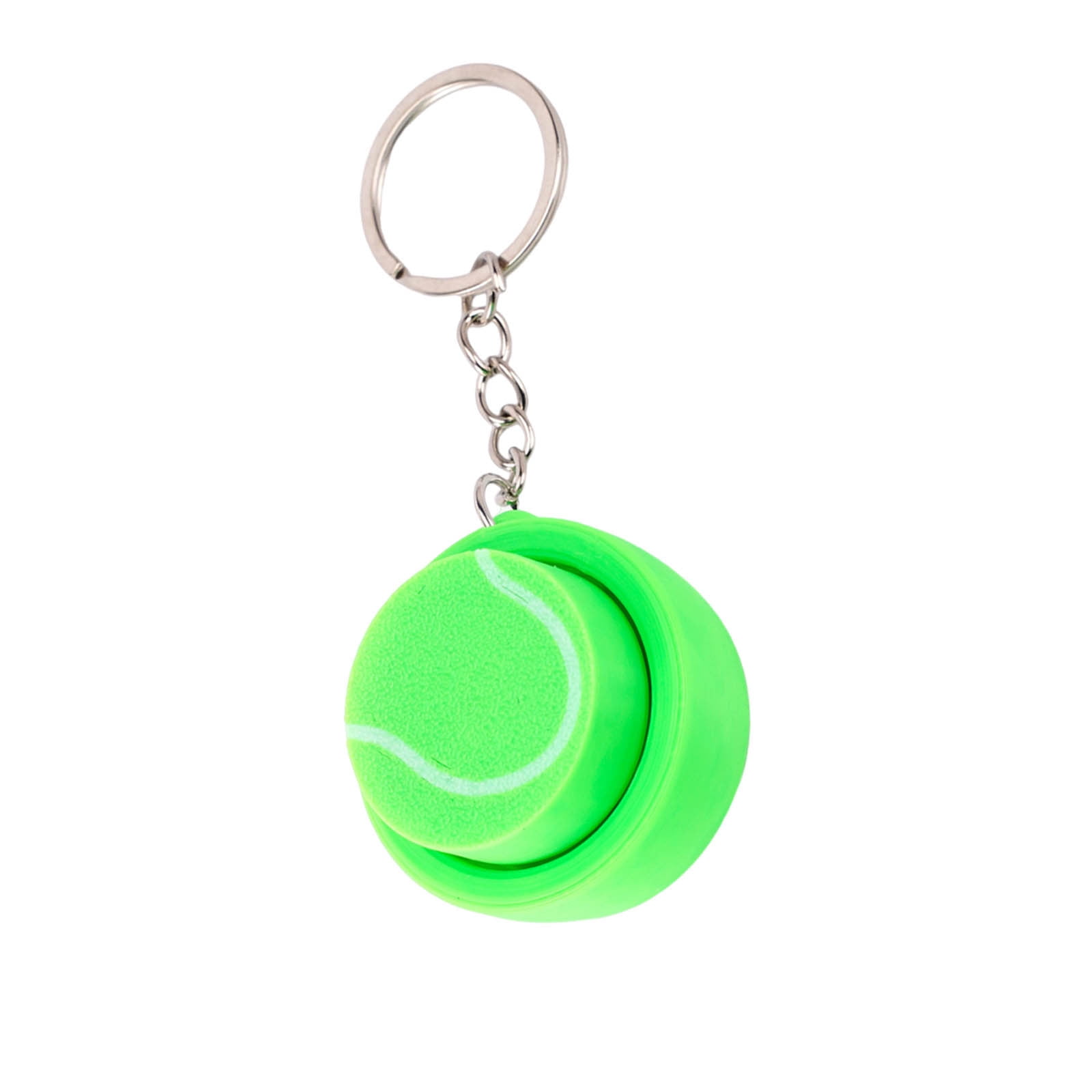 Qaailabf Sport Ball Pop It Fidget Keychain Toy, Soccer Basketball ...