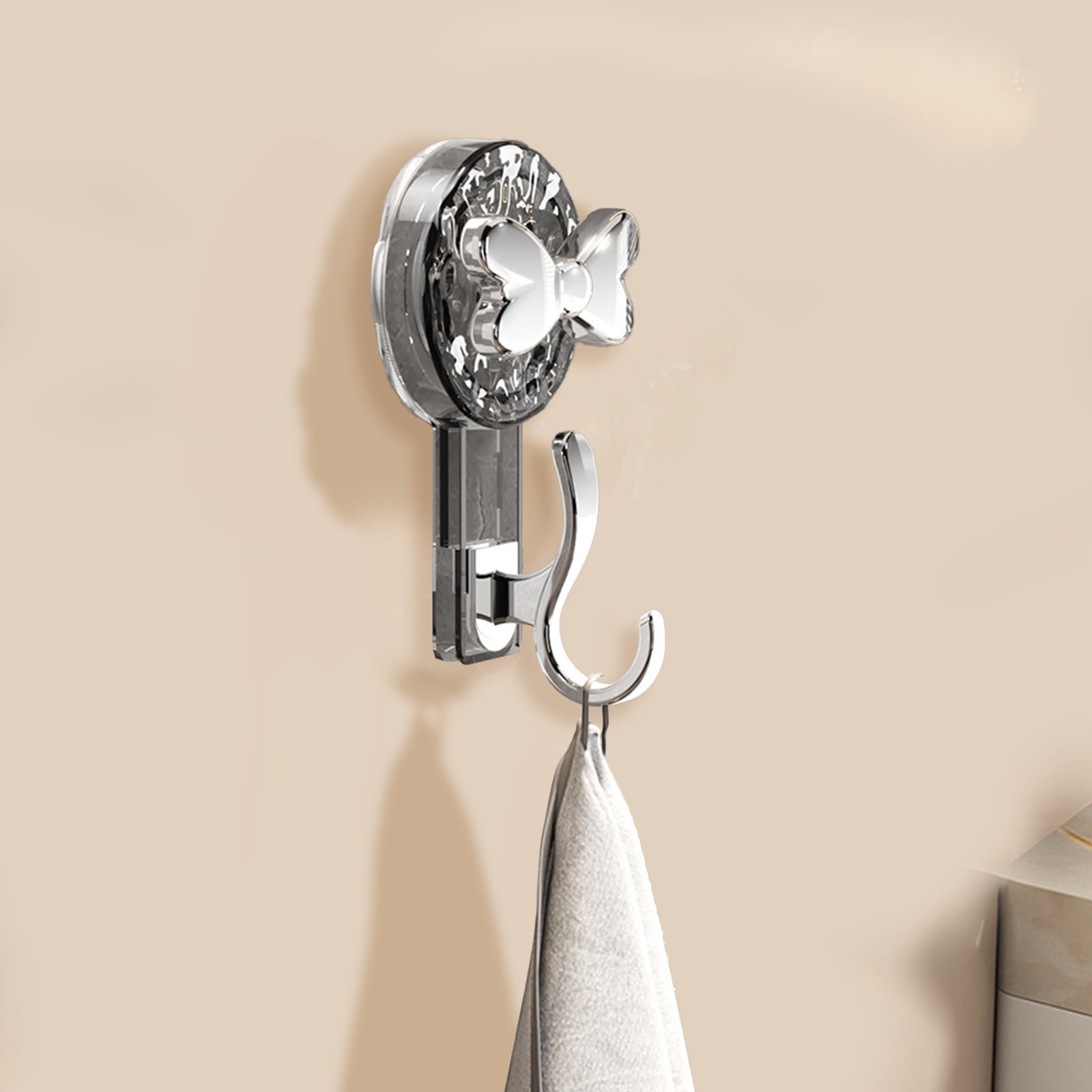 Qaailabf Strong Vacuum Suction Cup Hook for Bathroom Kitchen - No Drill ...