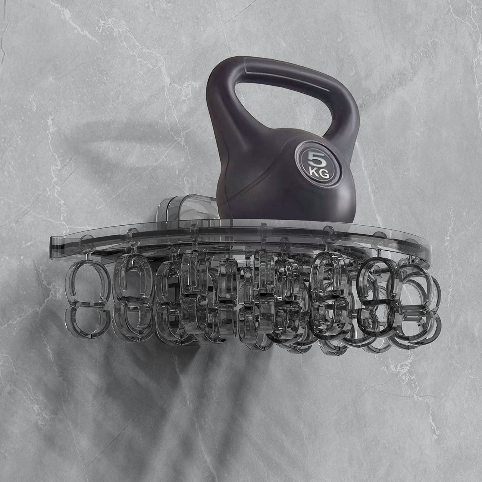 Qaailabf Suction Cup Folding Socks Hanger Drying Rack, Space-Saving ...