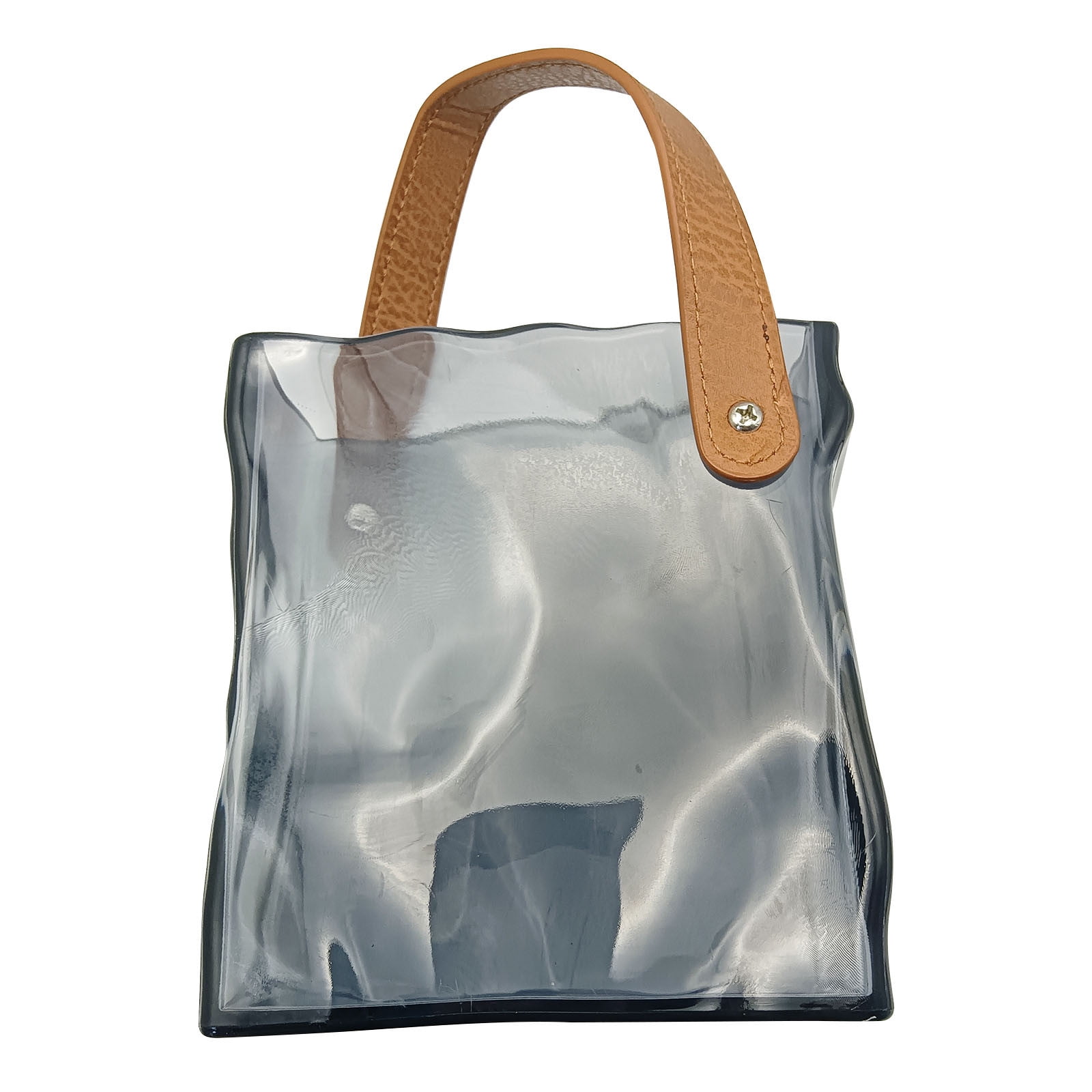 Transparent Glass Handbag Vase | Unique Modern Decorative Centerpiece ...