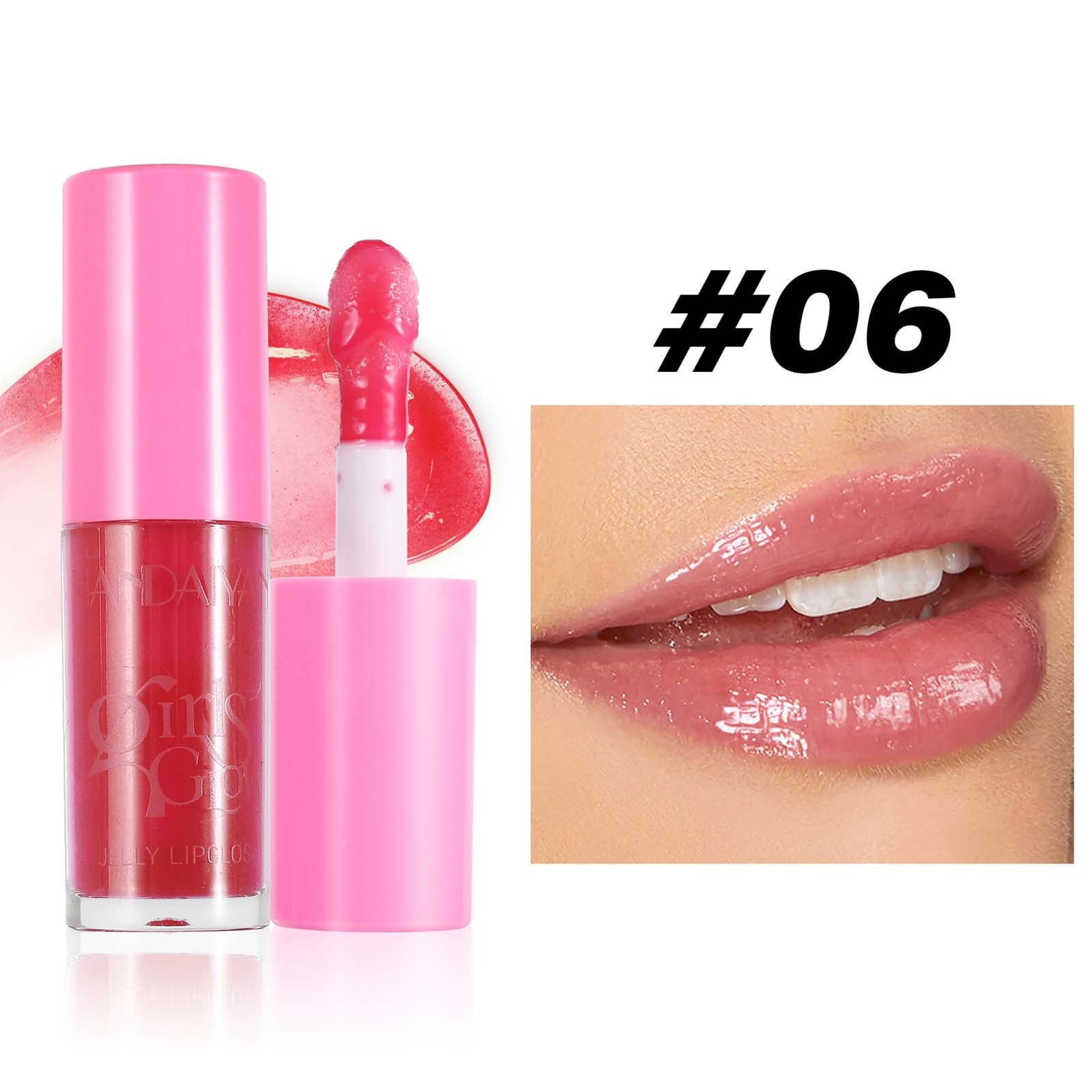 Qaailabf Transparent Moisturizing Lip Gloss 4.7ml - Water-Based Pearl ...