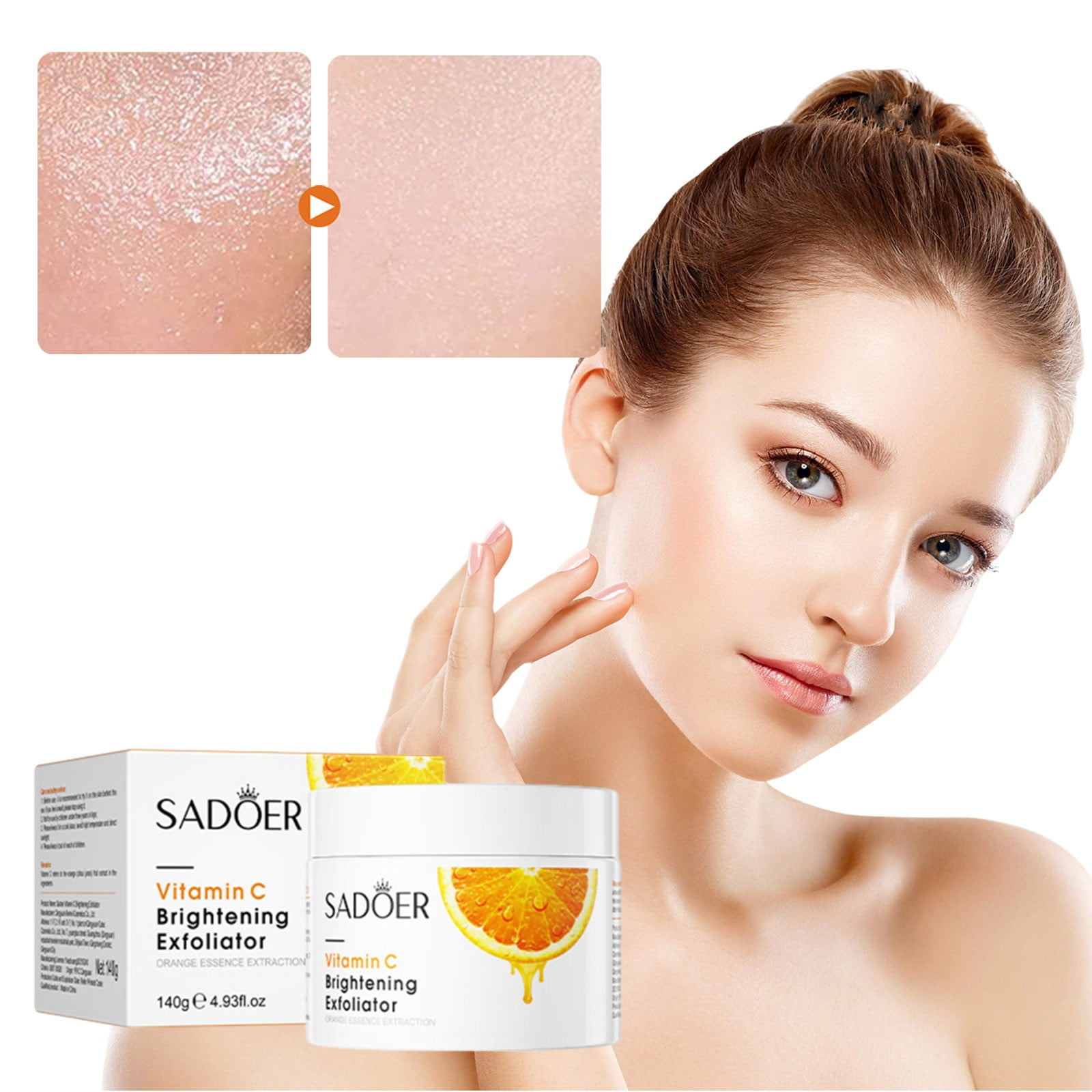 Qaailabf Vitamin C Brightening Exfoliating Gel Cleanser 140g - Mild ...