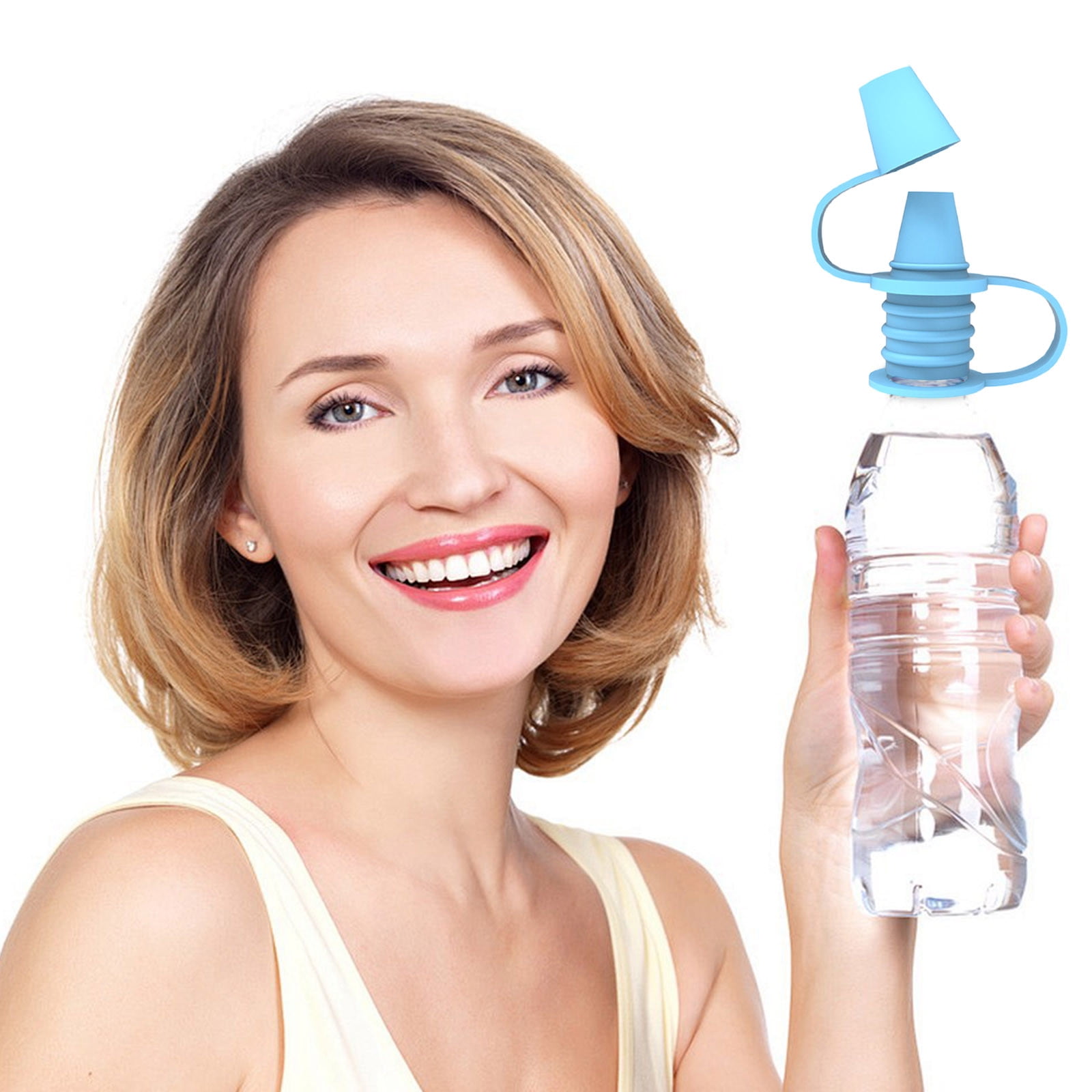 Qaailabf Water Bottle Spill-proof Suction Nozzle Replacement Cap ...