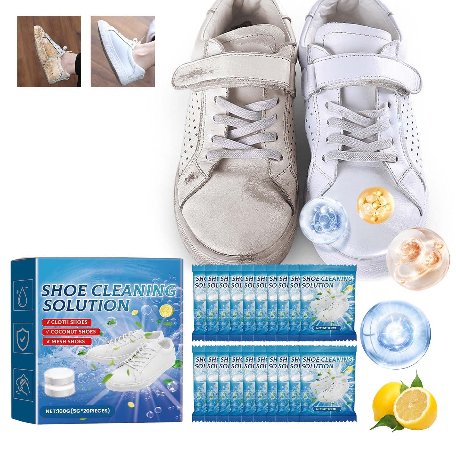Qaailabf White Shoe Cleaning Tablets 20 PCS - Quick Dissolving ...