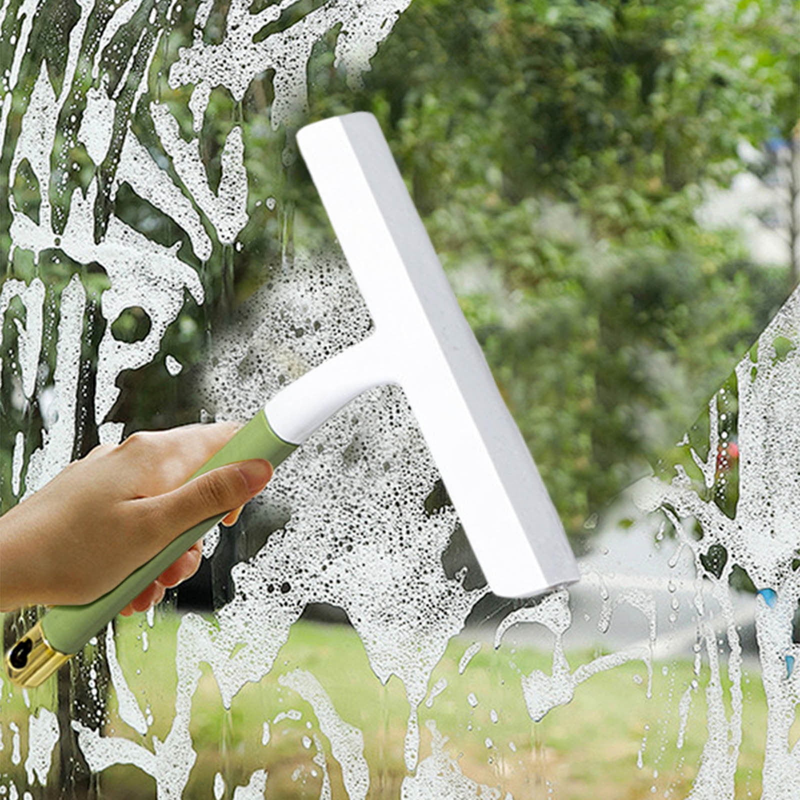 Qaailabf Widened Glass Wiper for Bathroom Mirror Window Cleaning ...