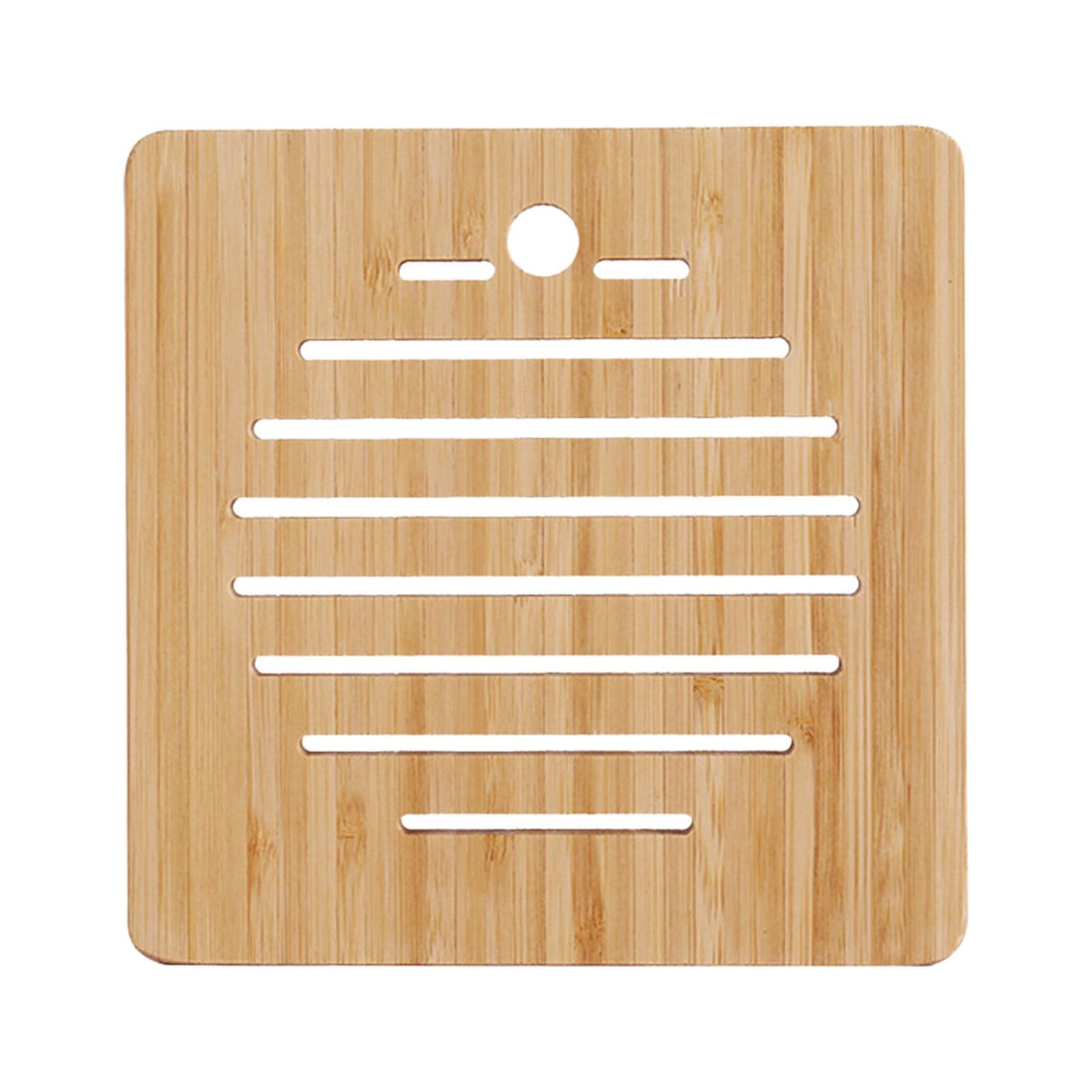 Qaailabf Wooden Trivet Hot Pad for Kitchen Table - Large Round Heat ...