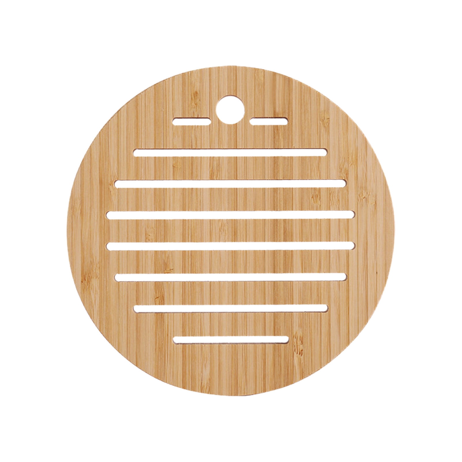 Qaailabf Wooden Trivet Hot Pad for Kitchen Table - Large Round Heat ...