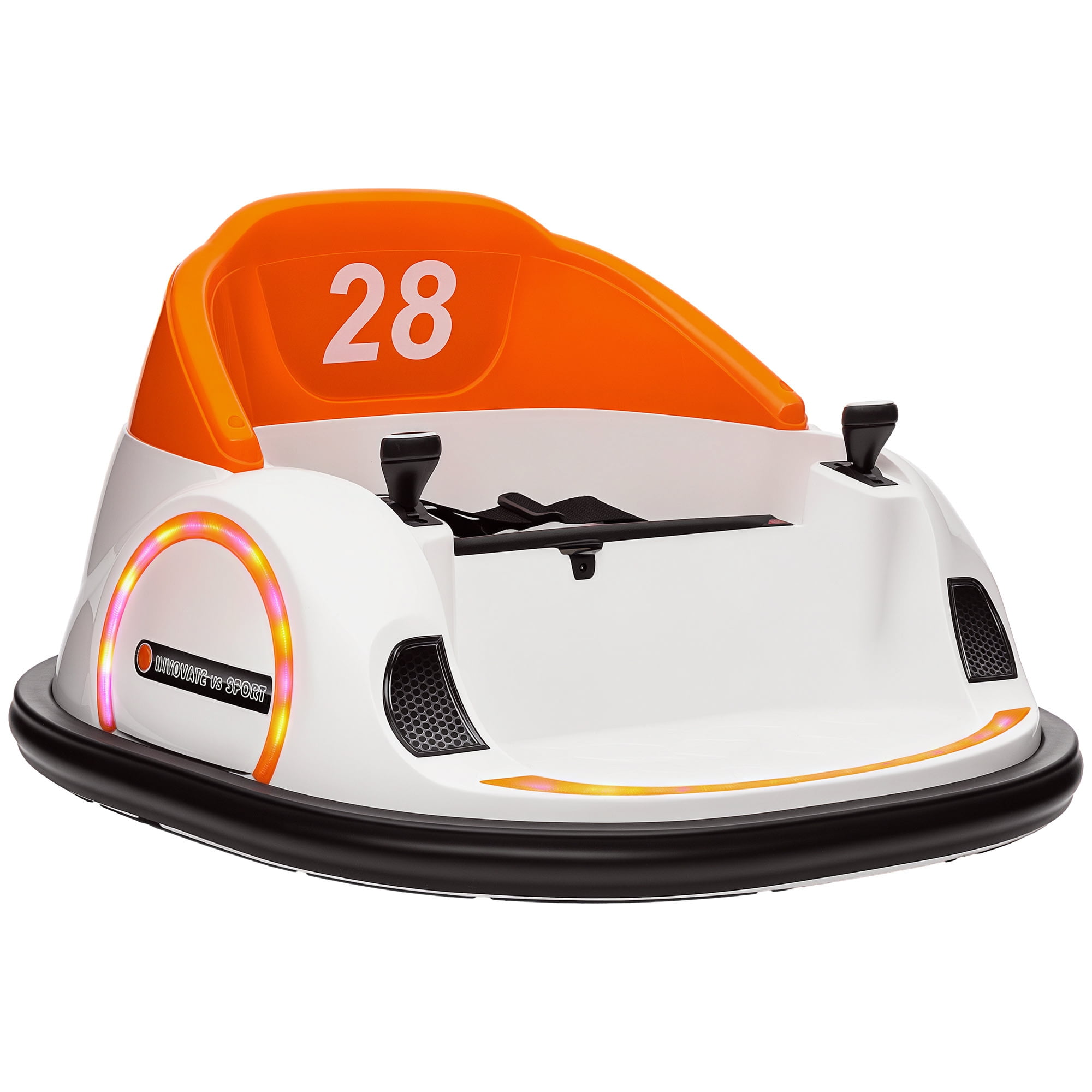 Qaba 12V Toddler Bumper Car Ride On Toy for Kids 1.5-5 Years Old,Baby ...