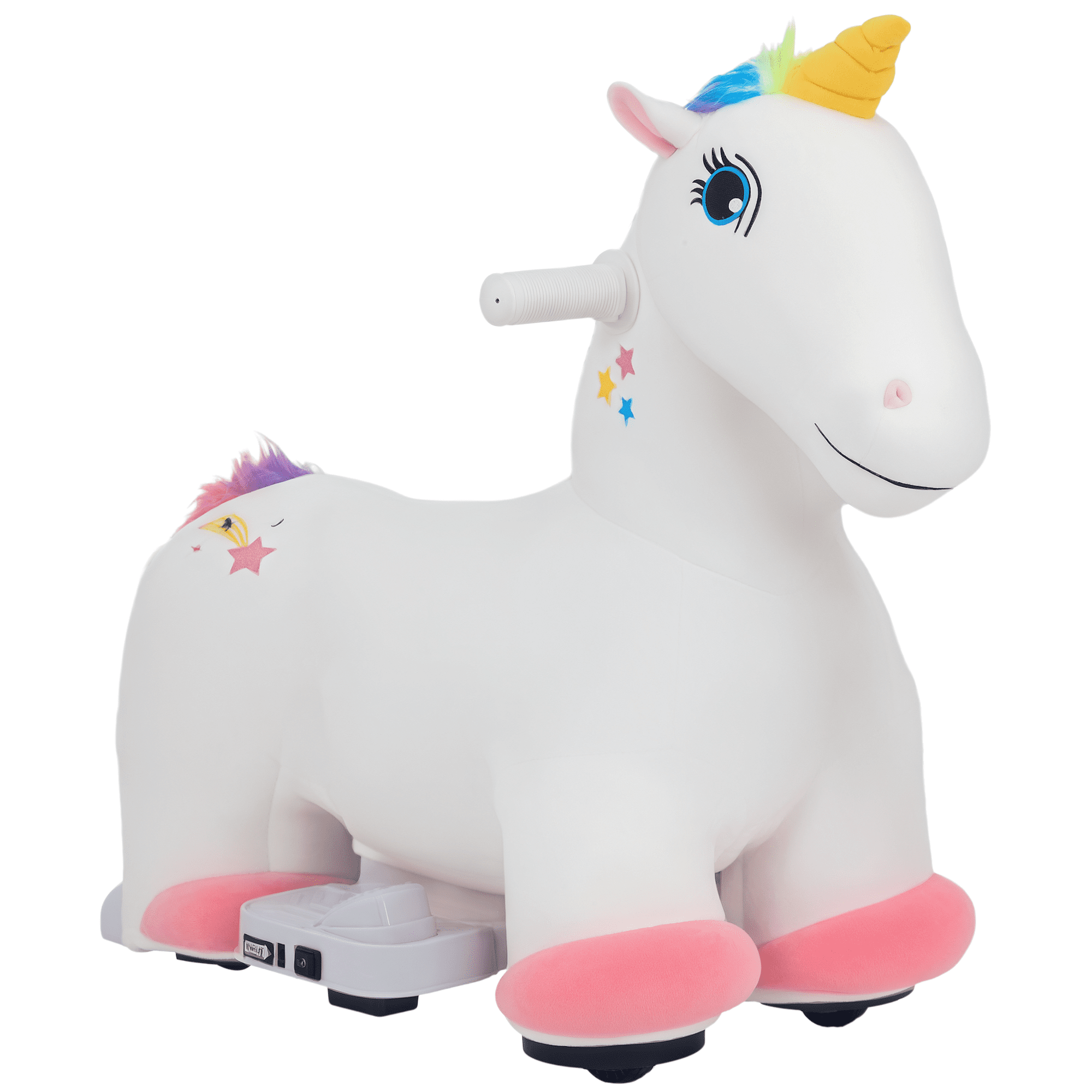 Qaba 6V Ride On Unicorn,Battery Powered Kids Electric Ride On Animal ...