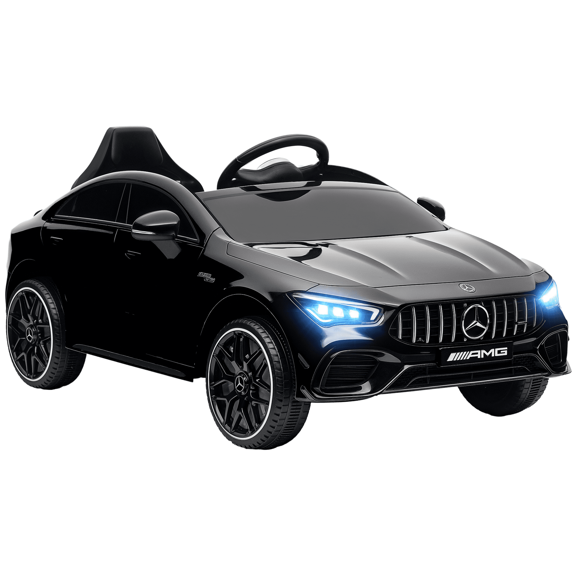 Qaba -Amg Cla 45 Licensed 12V Kids Electric Car,Battery Powered Ride On ...