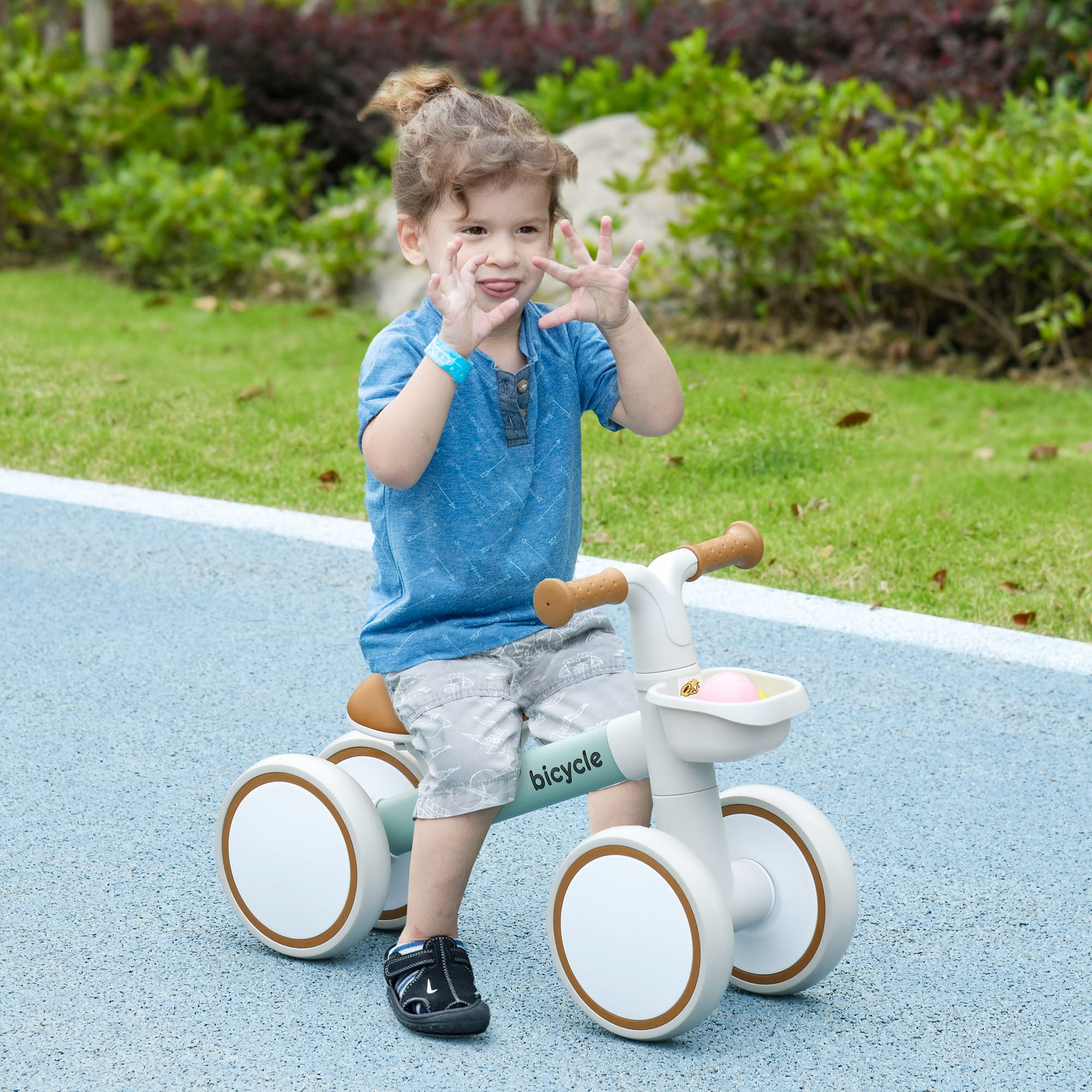 Qaba Balance Bike for Toddlers 1-3 Years, Baby Balance Bike with ...