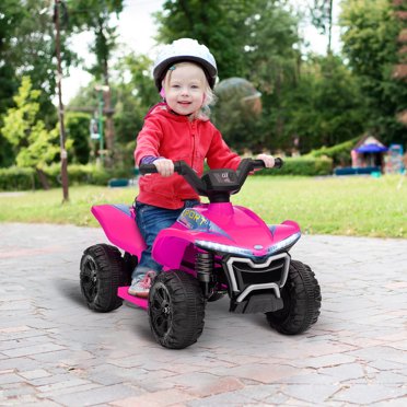 Infans 6V Battery Operated Quad ATV, 4 Wheels Ride On Toy for ...