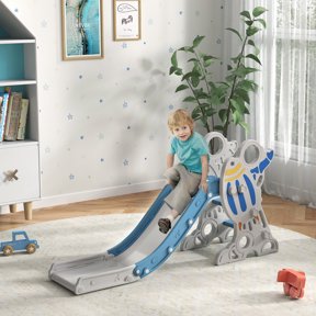 Costway All in 1 Toddle Slide Playset Freestanding Kids Slide with ...