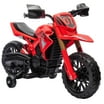 HNH 12V Ride on Motorcycle for Kids 3-6 Year, Battery Powered 3 Wheels Motorcycle Toy with ...