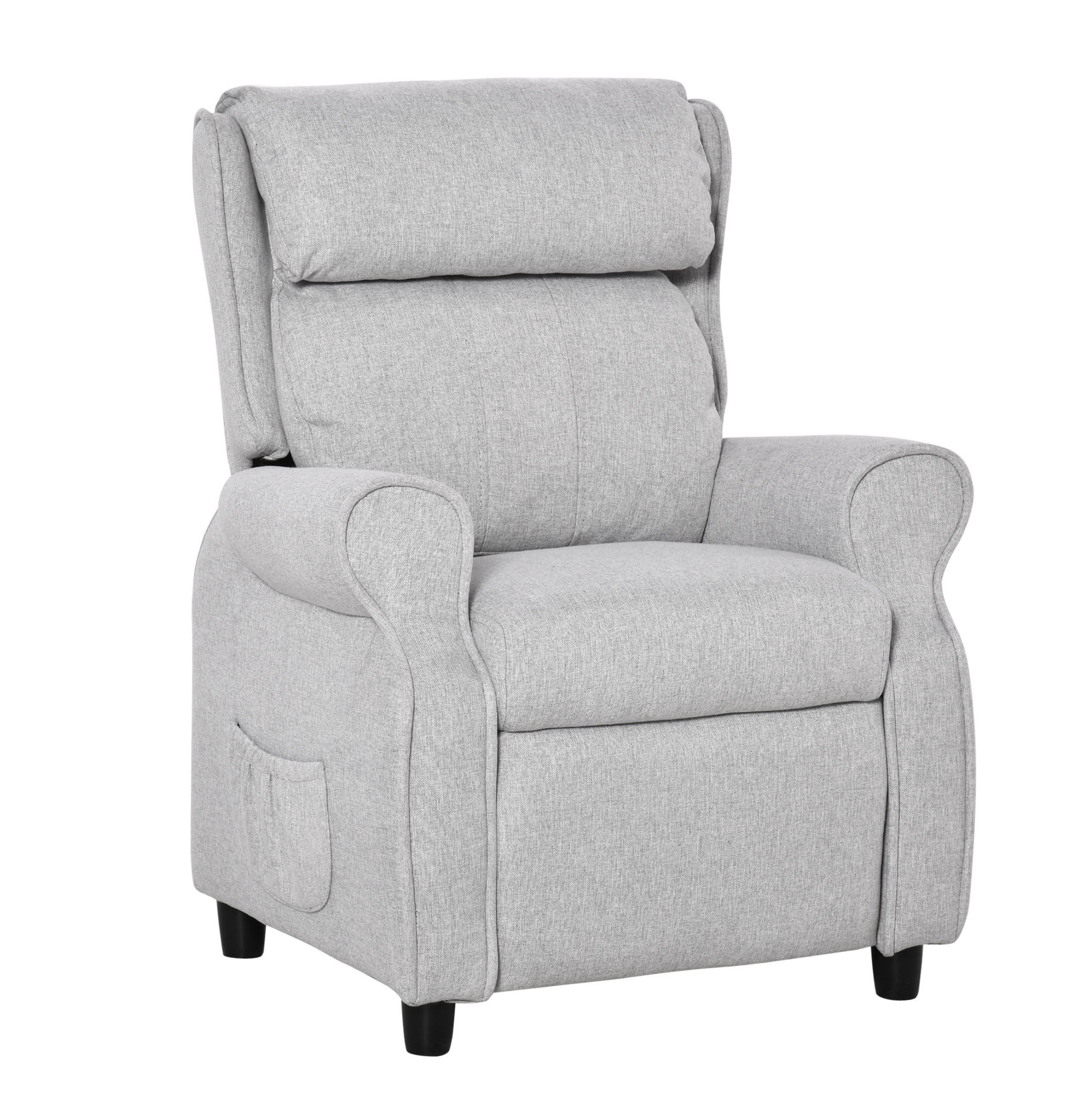 Qaba Kids Recliner Chair Children Sofa Angle Adjustable Single Lounger ...
