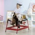 Qaba Kids Spring Rocking Horse for Kids, Dark Brown Horse - Walmart.com