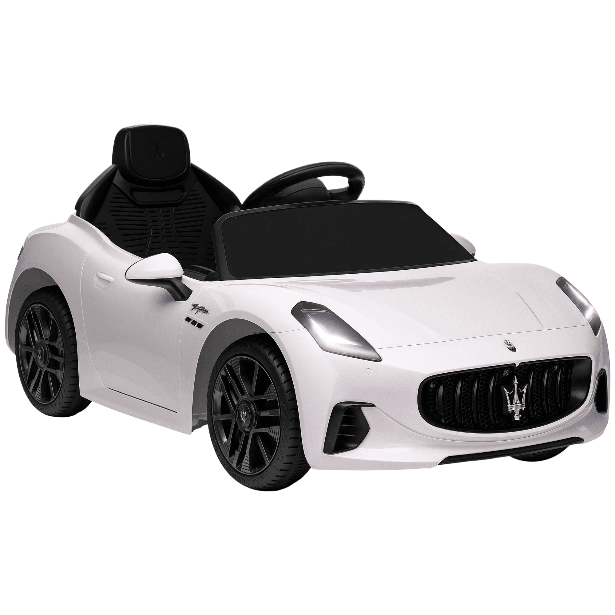 Qaba Mercedes-Benz AMG GTR Licensed 12V Kids Ride on Car, Battery ...