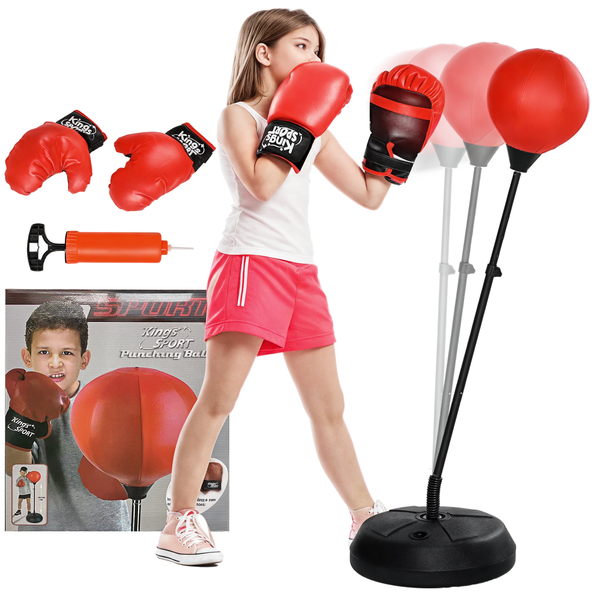 Qaba Punching Bag for Kids, Kids Punching Bag with Stand for 5-10 Year ...