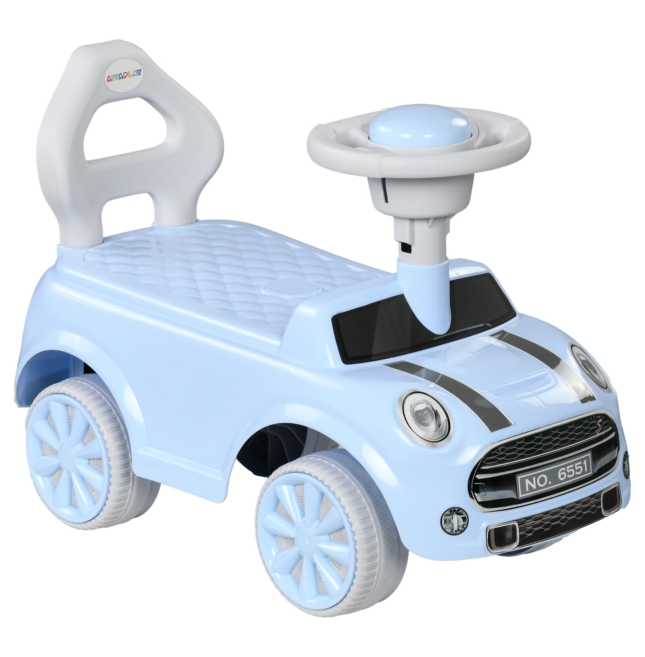 Qaba Toddler Ride on Toy, Foot to Floor Sliding Car with Horn, Working ...