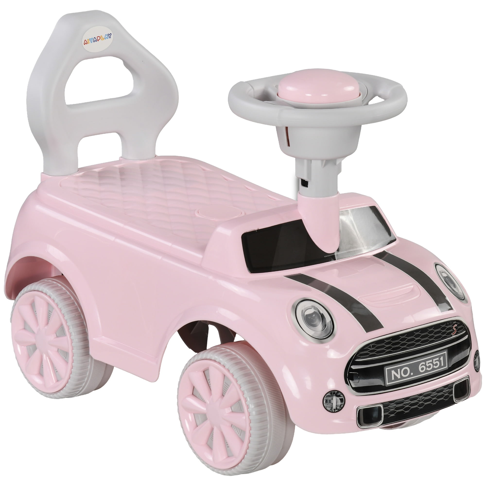 Qaba Toddler Ride on Toy, Foot to Floor Sliding Car with Horn, Working ...