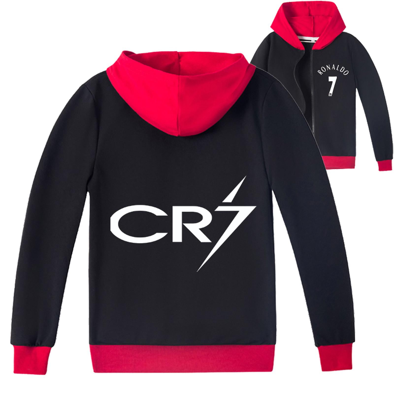 Qaheey CR7 Cristiano Ronaldo Kids Zip Hoodie Jacket, Soccer Jersey ...