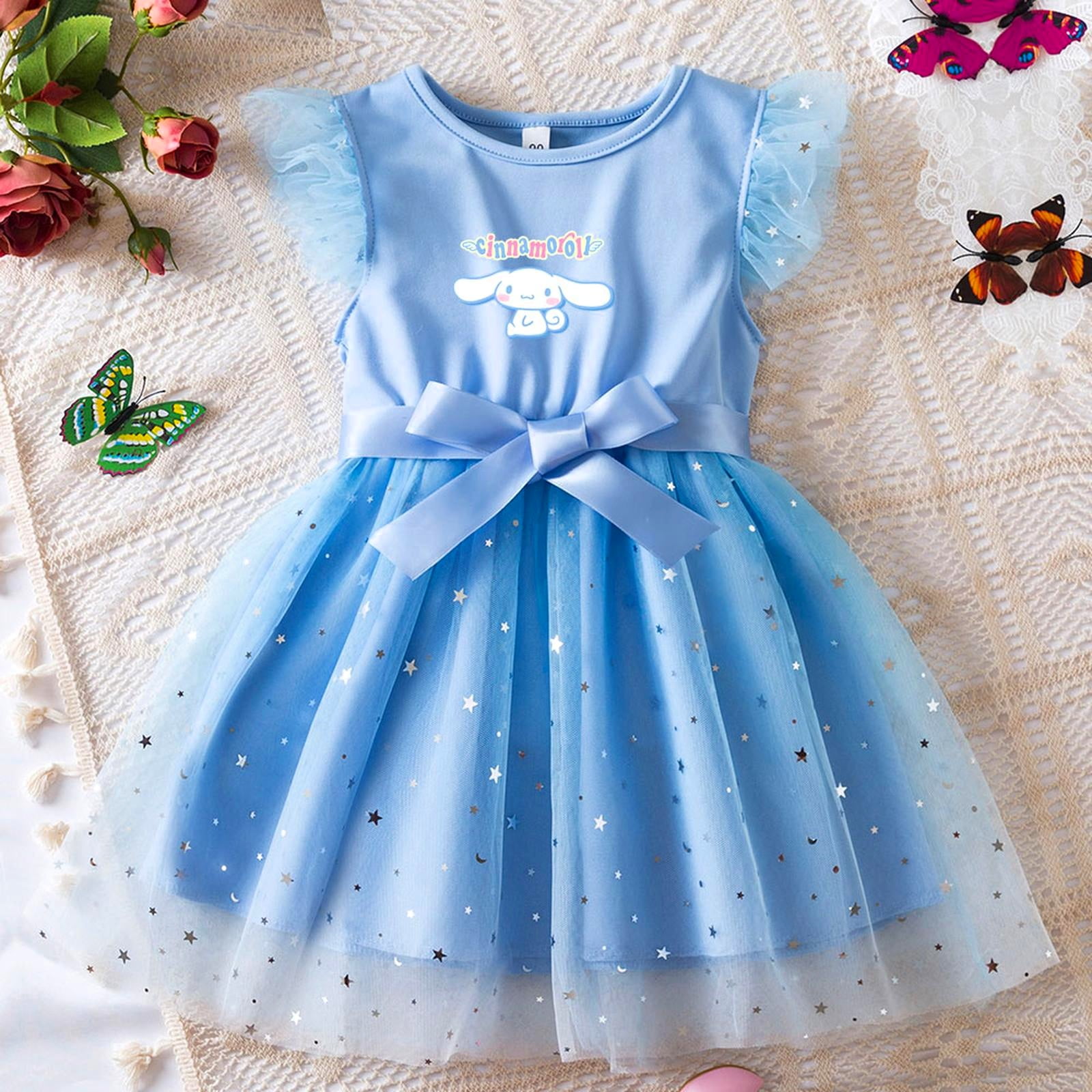 Qaheey Cinnamoroll Girls' Dress - Cute Princess Style, Perfect for ...