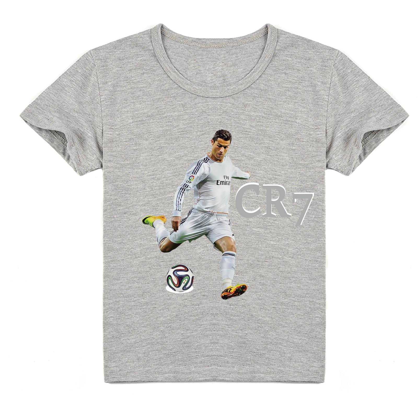 Qaheey Cristiano Ronaldo CR7 Soccer Kids T-Shirt Boys Girls Football Jersey Tee - Walmart.com