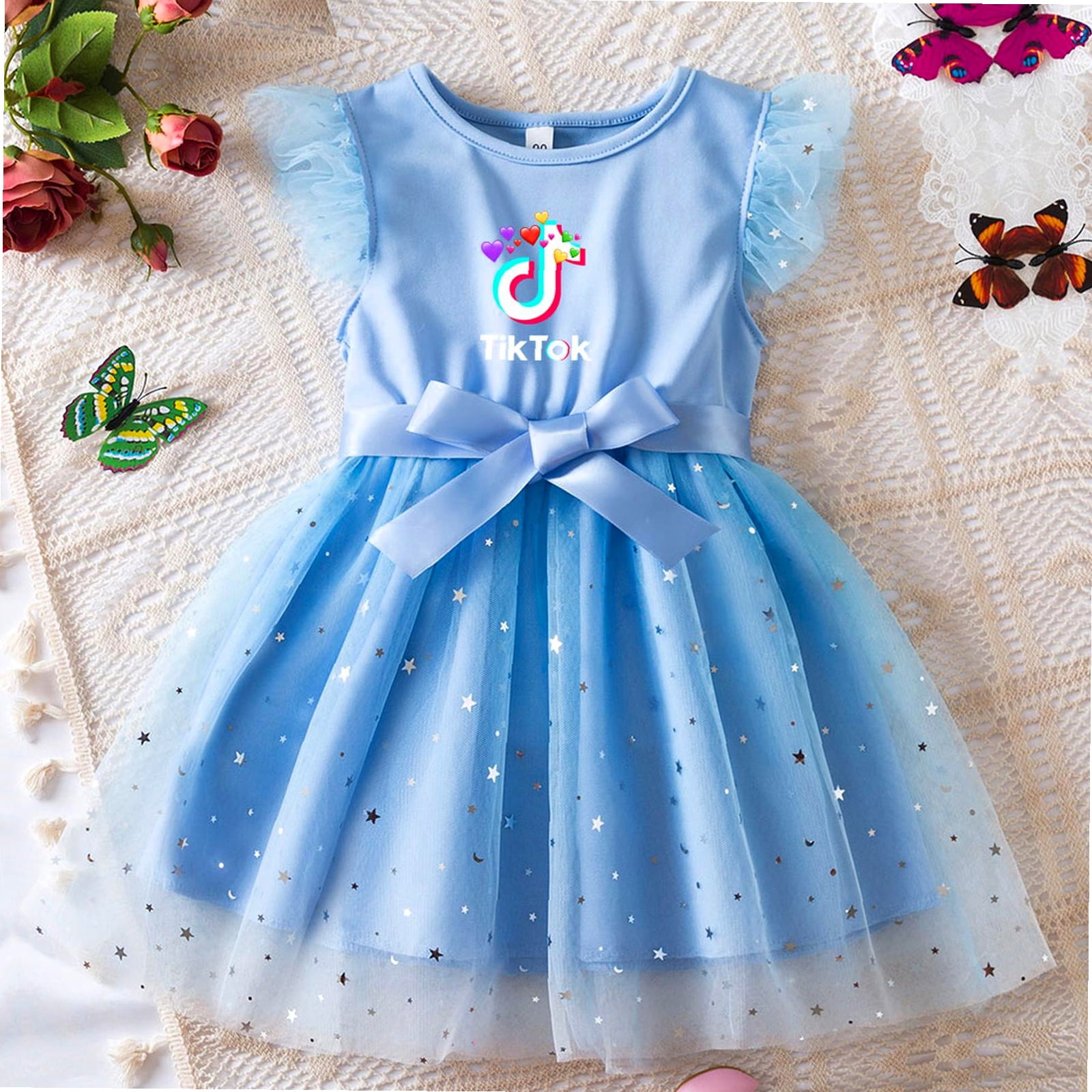 Qaheey Cute TikTok Girl Dress for Kids - Trendy, Stylish, Perfect for ...