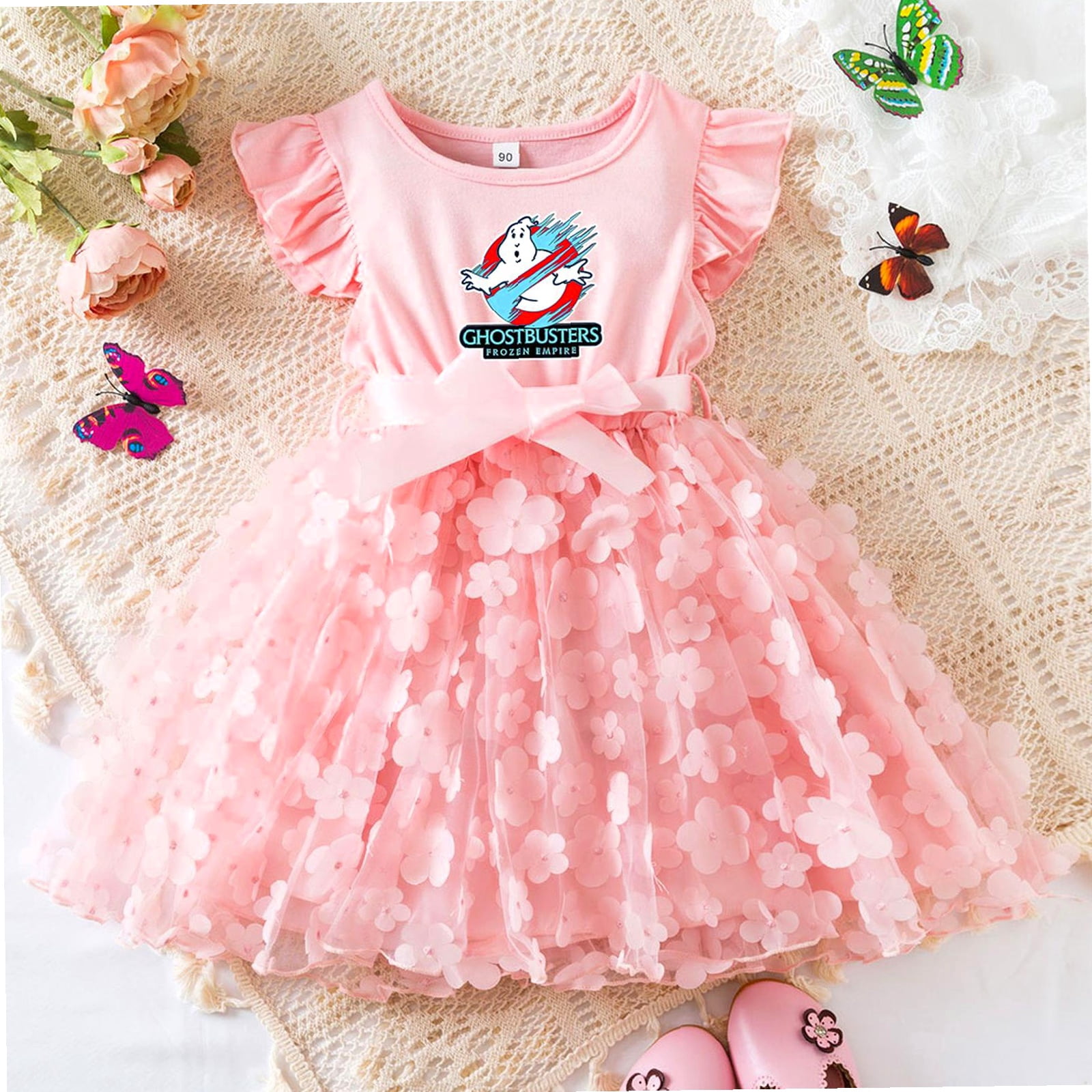 Qaheey Ghostbusters Girl's Dress - Cute Kids Ghostbusters Costume for ...