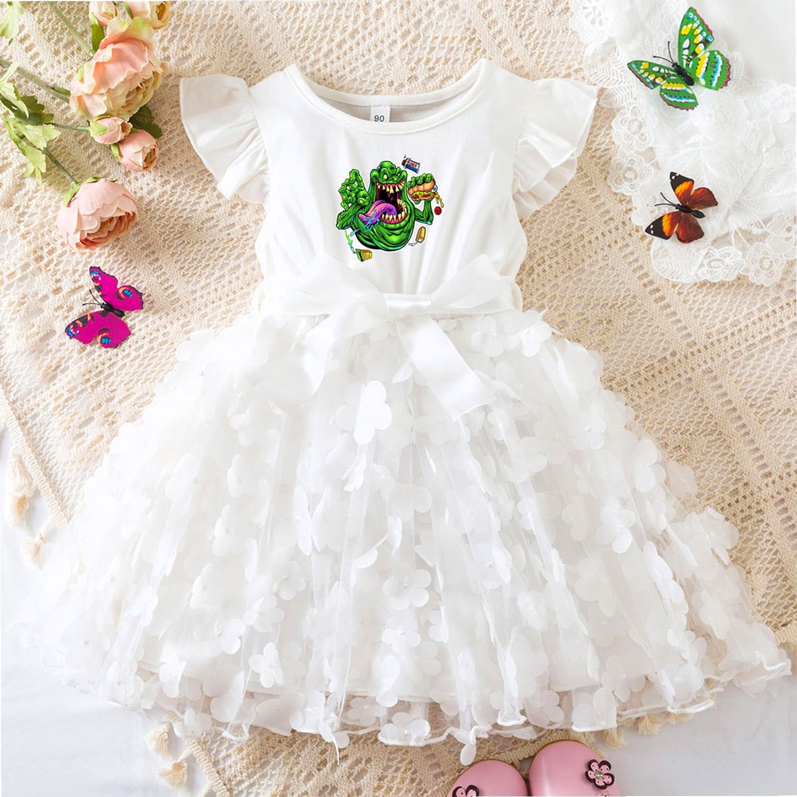 Qaheey Ghostbusters Girls' Dress - Cute Ghostbusters Costume for Kids ...