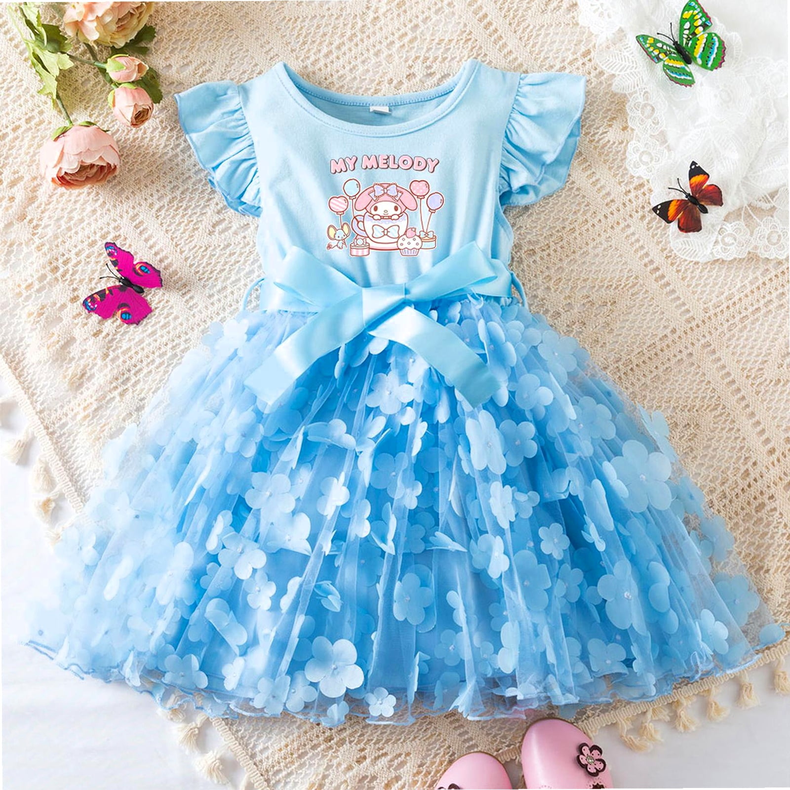 Qaheey My Melody Kids Dress for Girls - Cute Adorable Character Outfit ...