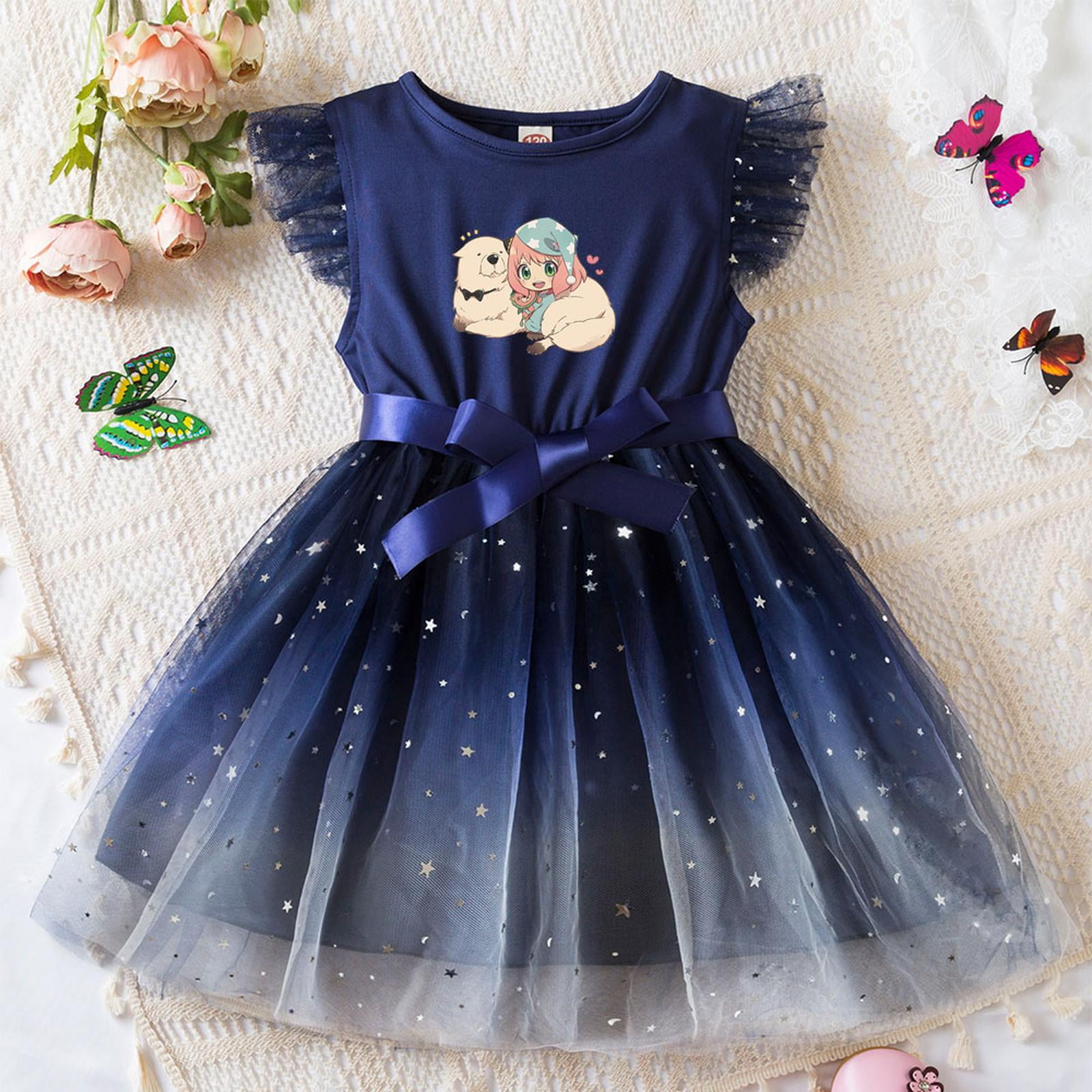 Qaheey Spy x Family Anya Kids Dress, Casual Unisex Children's Outfit with Bond Pet - Walmart.com