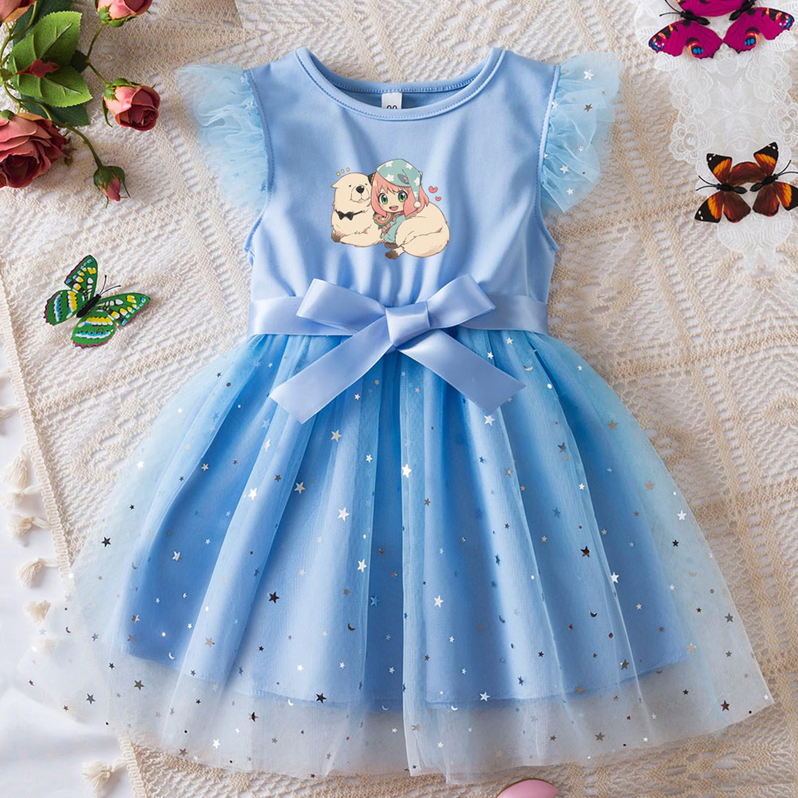 Qaheey Spy x Family Anya Kids Dress, Casual Unisex Children's Outfit with Bond Pet - Walmart.com