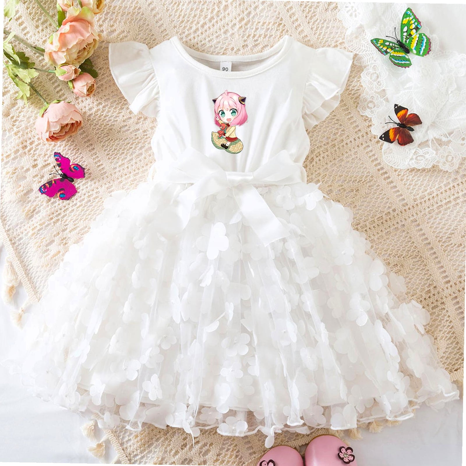 Qaheey Spy x Family Girls' Dress - Cute Anime Style, Perfect for Little ...