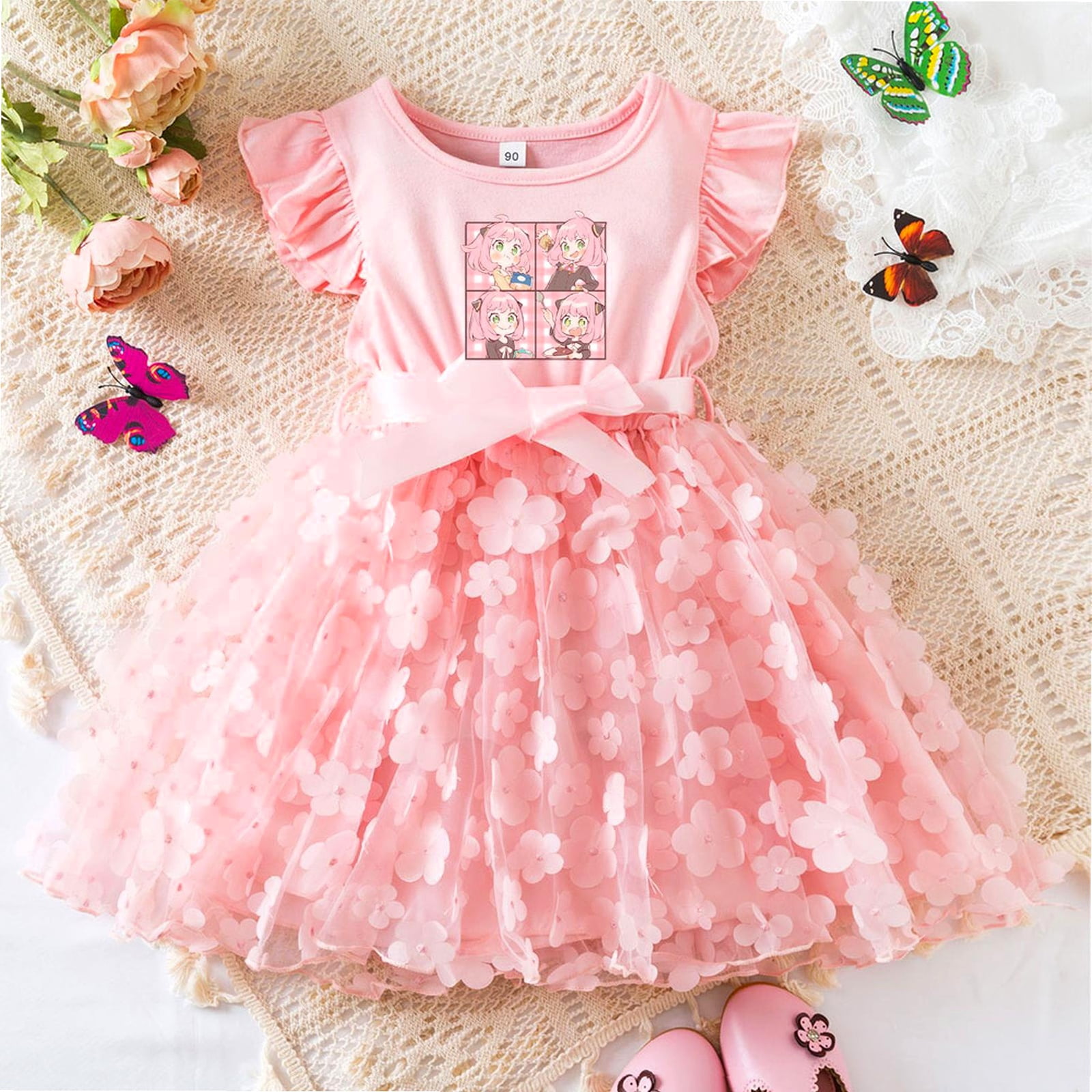 Qaheey "Spy x Family Girls' Dress - Cute Anime Style for Kids | Trendy ...