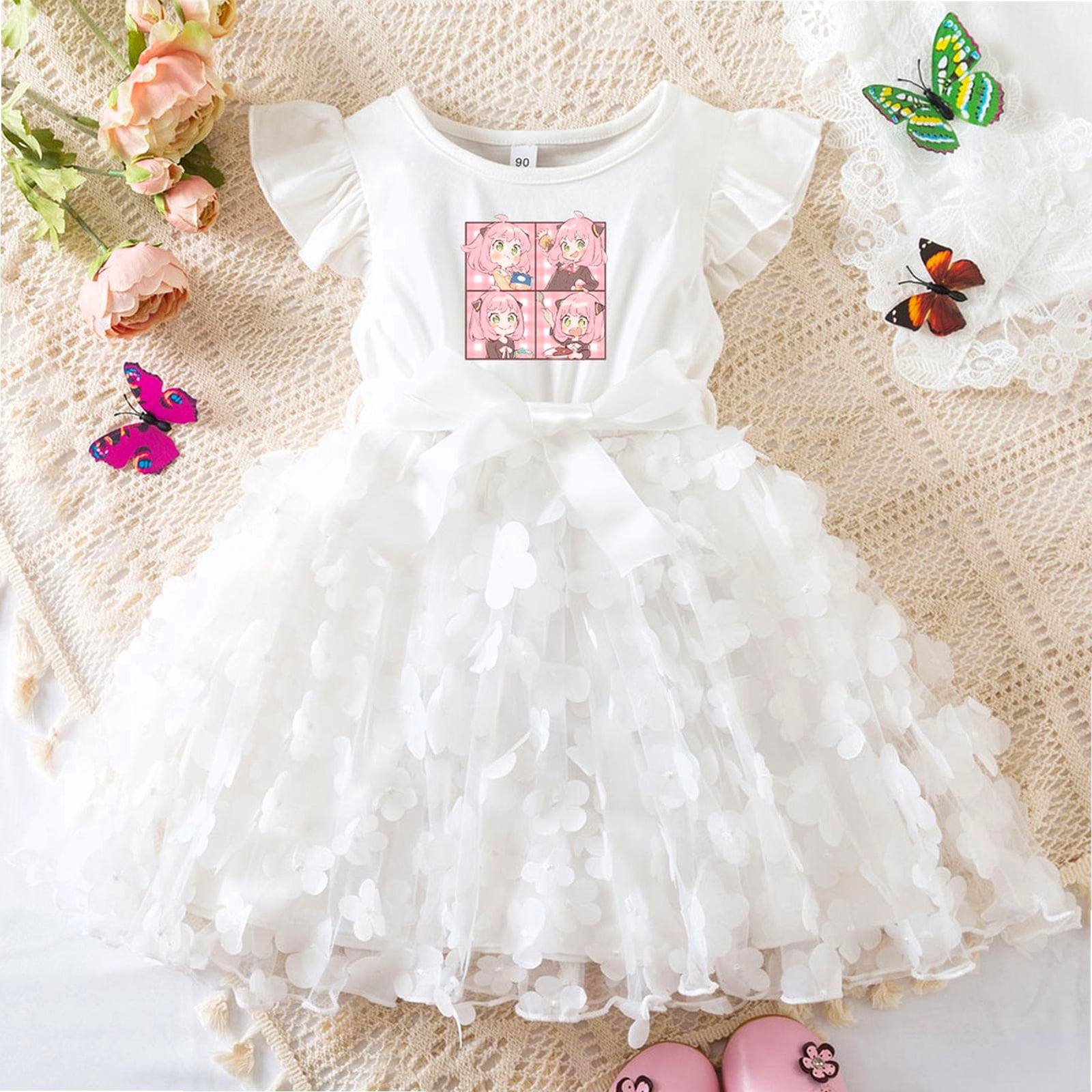 Qaheey "Spy x Family Girls' Dress - Cute Anime Style for Kids | Trendy ...