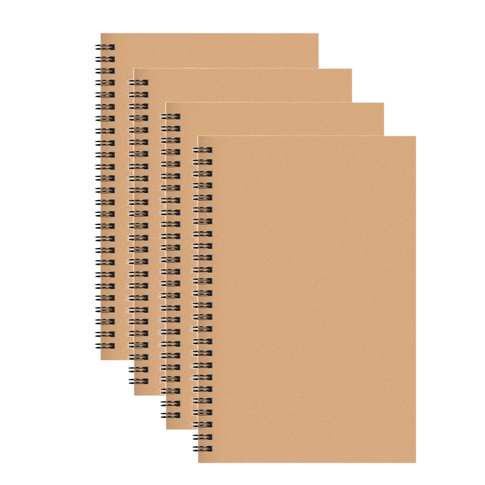 Qalabka A5 Travel Memo Notepads 4-Pack, Softcover Unlined, Suitable for ...