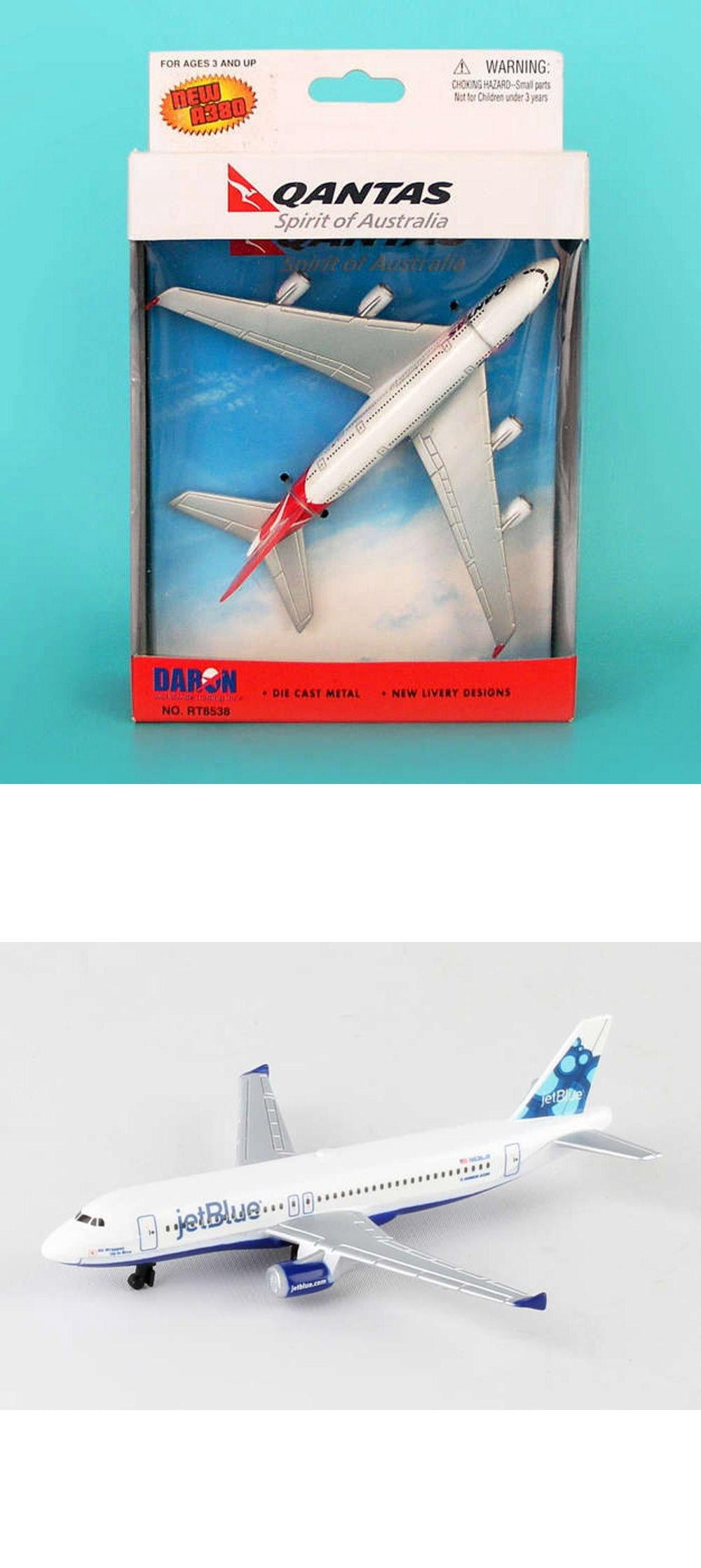 Qantas, Jetblue Airlines Diecast Airplane Package - Two 5.5' Diecast ...