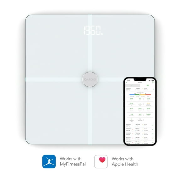 Qardio Base x Smart Full Body Composition WiFi Scale - White HSA/FSA ...