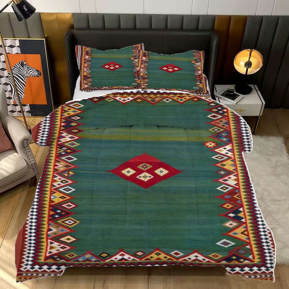 Qashqa’I Fars Southwest Persian Kilim Print Comforter Set King Size ...