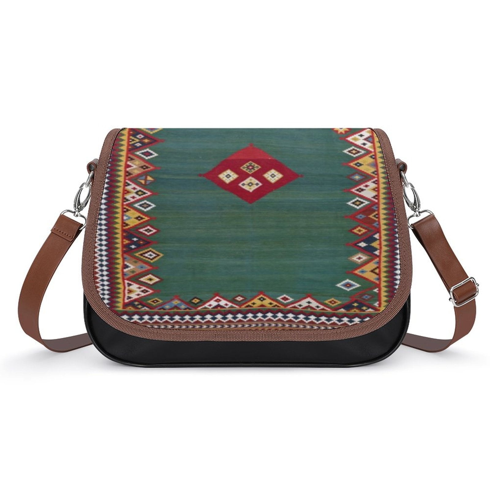Qashqa’i Fars Southwest Persian Kilim Print Vintage Crossbody Bag for ...