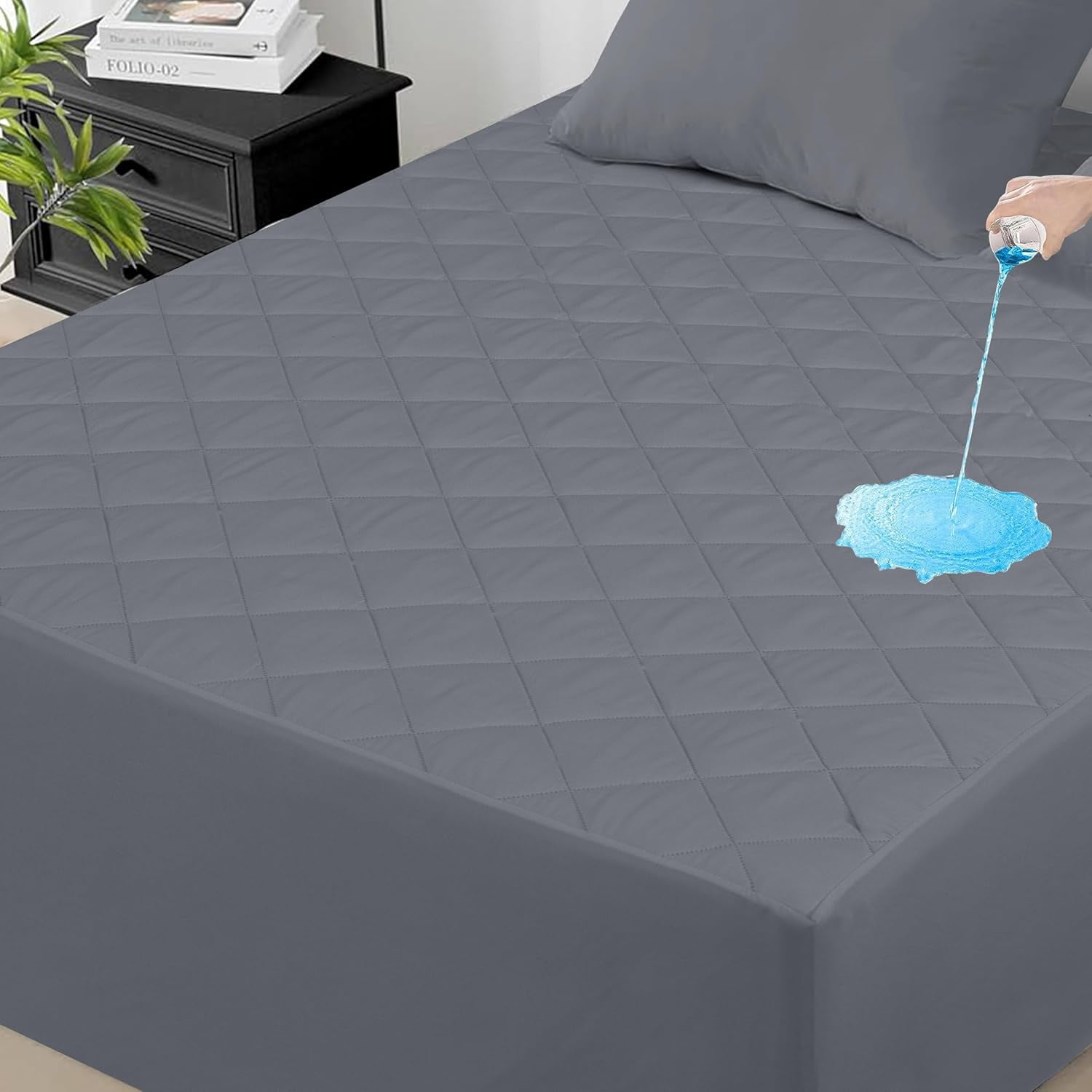 Qatan Full Size Mattress Protector – Fitted Waterproof Cover with Deep ...
