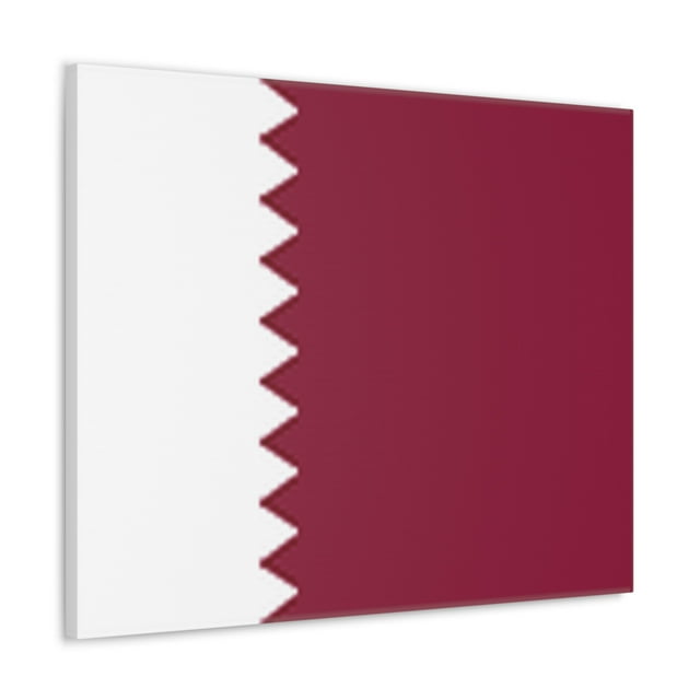 Qatar Country Flag Canvas Vibrant Wall Art Unframed Home Decor ...