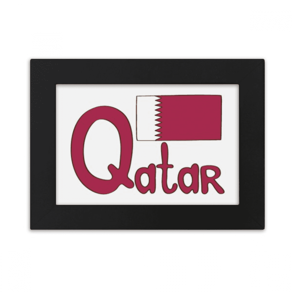 Qatar National Flag Purple Pattern Desktop Photo Frame Ornaments ...