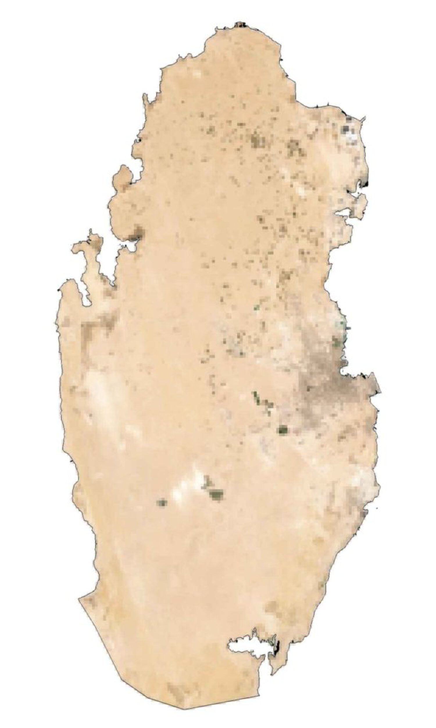 Qatar Satellite Map GLOSSY POSTER PICTURE PHOTO PRINT BANNER ...