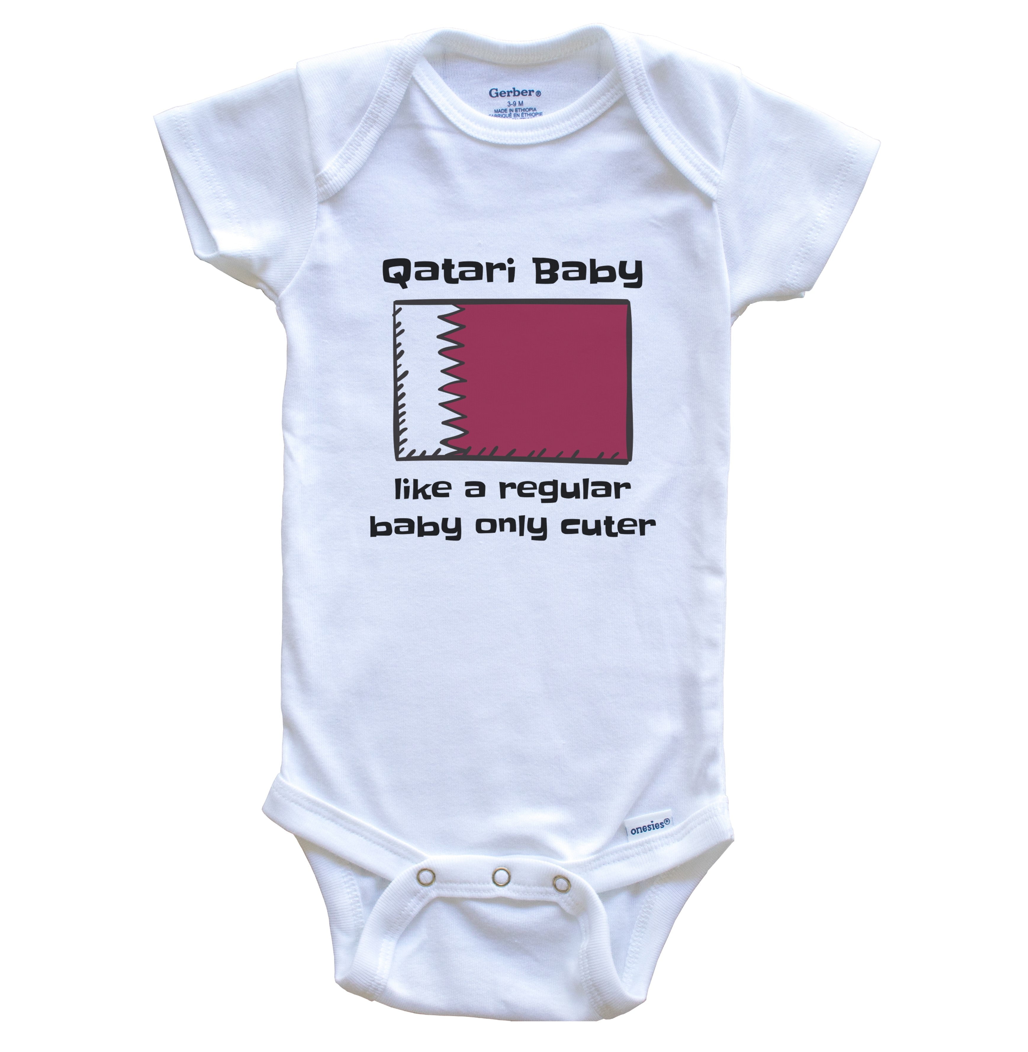 Qatari Baby Like a Regular Baby Only Cuter Funny Qatar Flag Baby ...