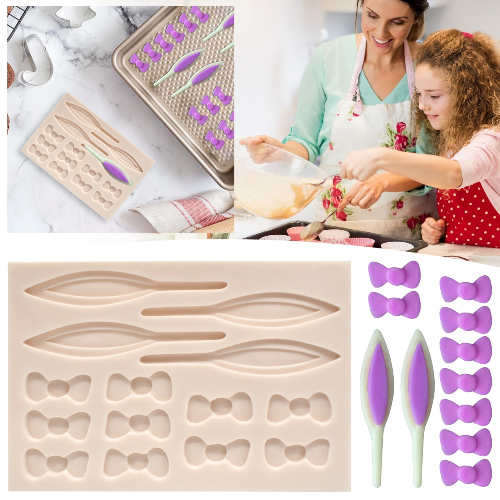 Qazu Decorating Tools Flip Sugar Cake Cookie Dessert Decorating Tools ...