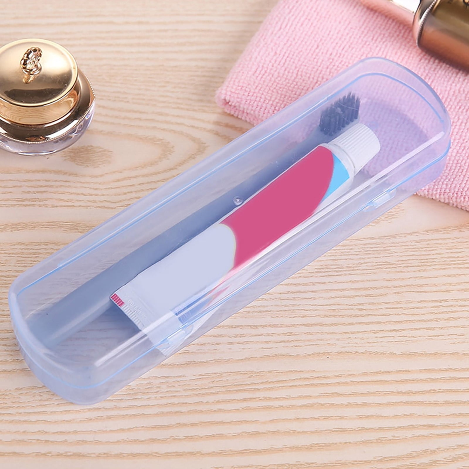 Qazu Portable toothbrush Box Holder Storage for Family Travel Business ...